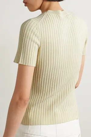 Loro Piana Ribbed Cashmere Sweater - Cream