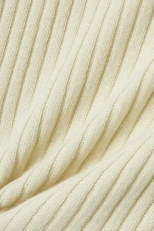 Loro Piana Ribbed Cashmere Sweater - Cream