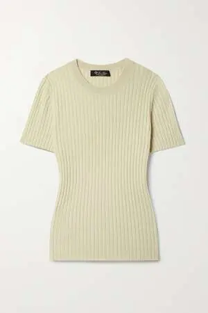 Loro Piana Ribbed Cashmere Sweater - Cream