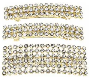 Ettika Disco Doll Crystal Barrette Set - One-color