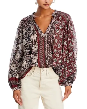 Sea Danae Cotton Printed Long Sleeve Top