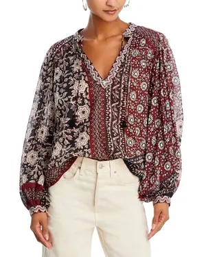Sea Danae Cotton Printed Long Sleeve Top