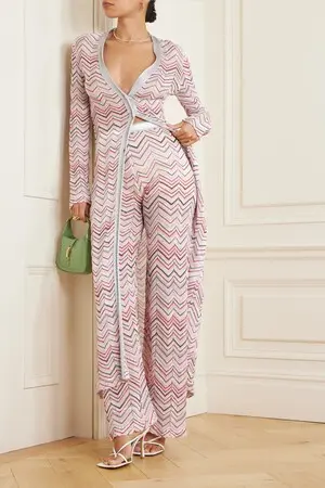 Missoni Sequin-embellished Crochet-knit Pants - Ivory