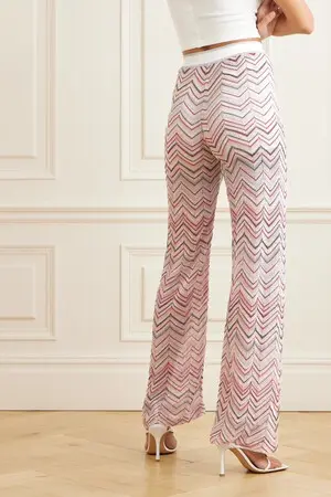 Missoni Sequin-embellished Crochet-knit Pants - Ivory