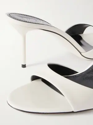 Paris Texas Lidia 70 Patent-leather Mules - White