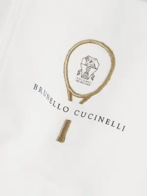 Brunello Cucinelli Tennis Piped Embroidered T-shirt
