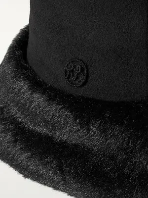 Ruslan Baginskiy Wool And Faux Fur Bucket Hat