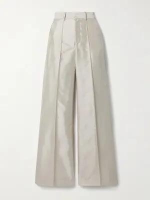 Rosie Assoulin Dupioni Flared Trousers