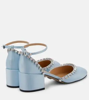 Mach & Mach Audrey 55 Embellished Satin Pumps