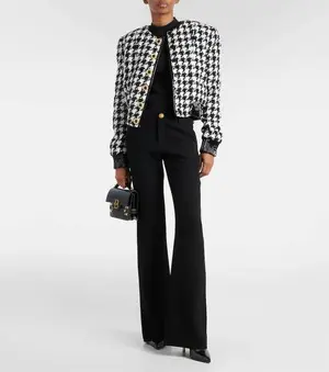 Balmain Houndstooth Tweed Jacket