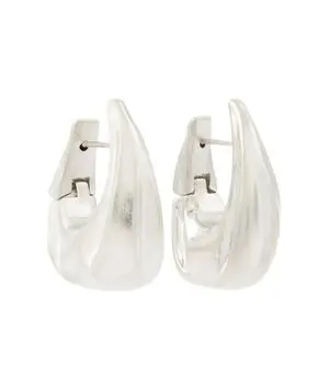 Khaite Olivia Hoop Earrings - Silver