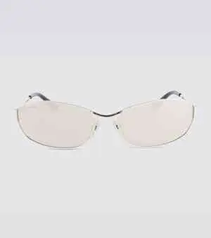 Balenciaga Mercury Oval Sunglasses - Silver
