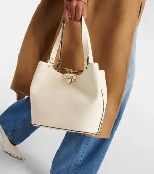 Valentino Garavani Rockstud Small Leather Tote