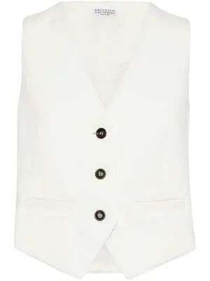 Brunello Cucinelli Herringbone Gilet