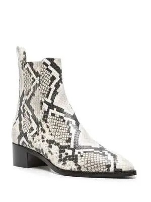 SCAROSSO Olivia 40mm Snakeskin Boots