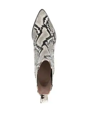 SCAROSSO Olivia 40mm Snakeskin Boots