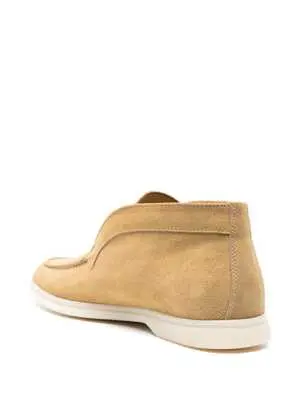 SCAROSSO Leonarda Suede Ankle Boots - Brown