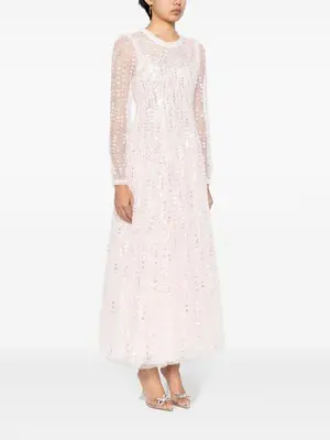 NEEDLE & THREAD Raindrop Beaded Maxi Dress