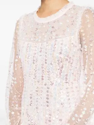 NEEDLE & THREAD Raindrop Beaded Maxi Dress