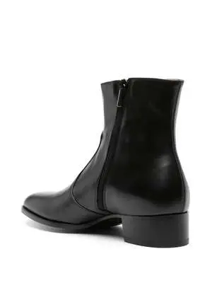 SCAROSSO X Warren Alfie Baker Leather Boots - Black