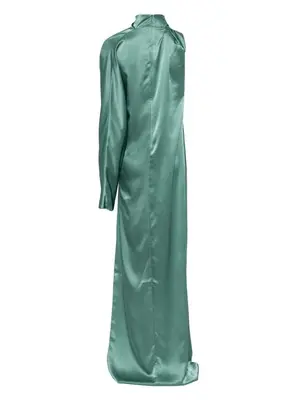Atlein Single-sleeve Draped Gown