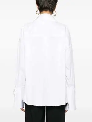 GENNY Crystal-embellished Poplin Blouse