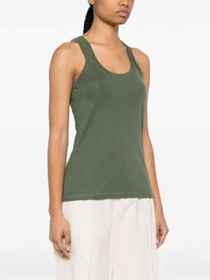 LEMAIRE Ribbed Cotton Top - Green