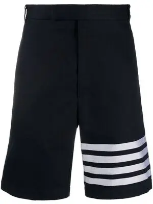 Thom Browne 4-bar Stripe Cotton Shorts