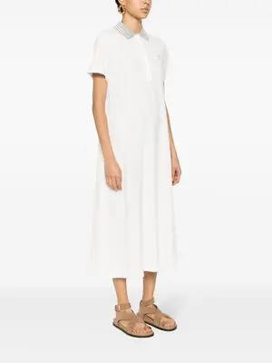 Brunello Cucinelli Cotton Piqué Polo Midi Dress