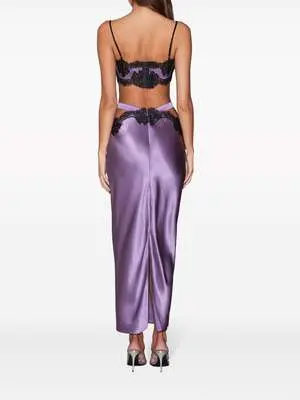 FLEUR DU MAL Lace Cut-out Skirt