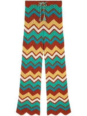 Alanui Chevron Knit Trousers