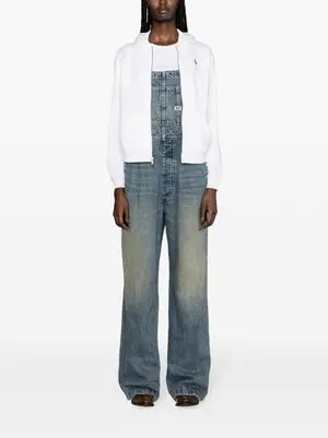 Polo Ralph Lauren Pony Zip-up Hoodie - White