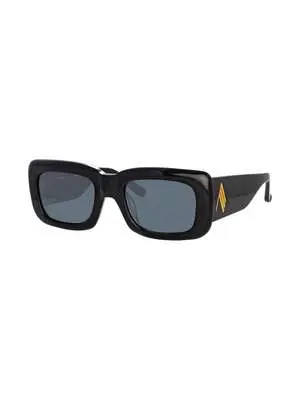 Attico Marfa Rectangle-frame Sunglasses - Black