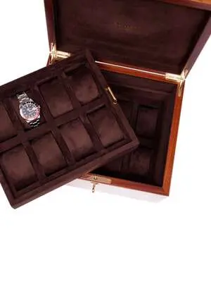 RAPPORT LONDON Heritage Wood Sixteen-watch Box