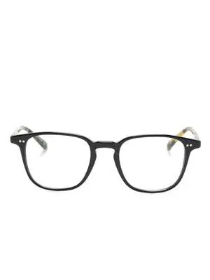 Oliver Spencer Nev Square-frame Glasses - Black