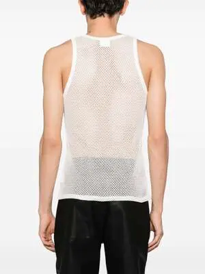 COURREGES Ac Mesh Tank Top - White