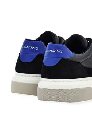FERRAGAMO Gancini Panelled Sneakers - Multicolour
