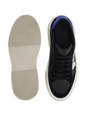 FERRAGAMO Gancini Panelled Sneakers - Multicolour