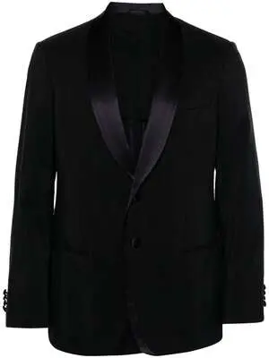 Giorgio Armani Crease-effect Single-breasted Blazer