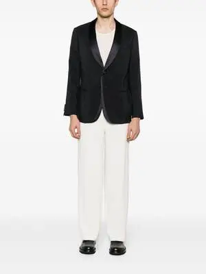 Giorgio Armani Crease-effect Single-breasted Blazer