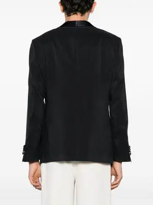 Giorgio Armani Crease-effect Single-breasted Blazer