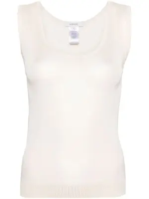 LEMAIRE Seamless Semi-sheer Tank Top - Neutrals