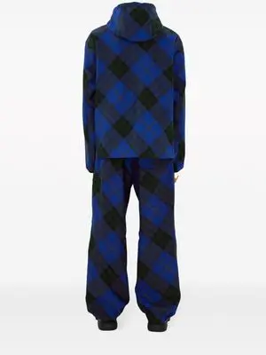 Burberry House Check Hooded Jacket - Blue