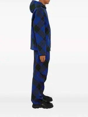 Burberry House Check Hooded Jacket - Blue