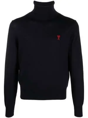 AMI Paris De Coeur High-neck Jumper
