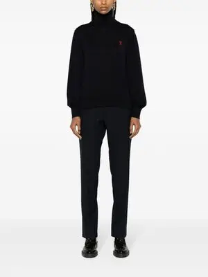 AMI Paris De Coeur High-neck Jumper