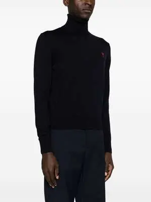 AMI Paris De Coeur High-neck Jumper
