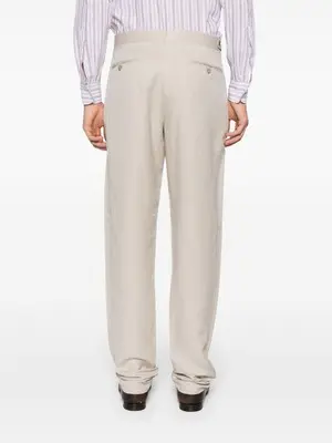 Canali Mid-rise Tapered Trousers