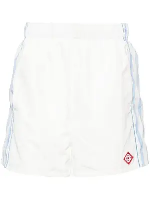 Casablanca Striped Track Shorts - White