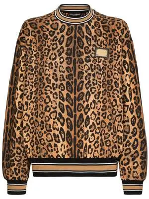 Dolce & Gabbana Leopard-print Cotton Sweatshirt